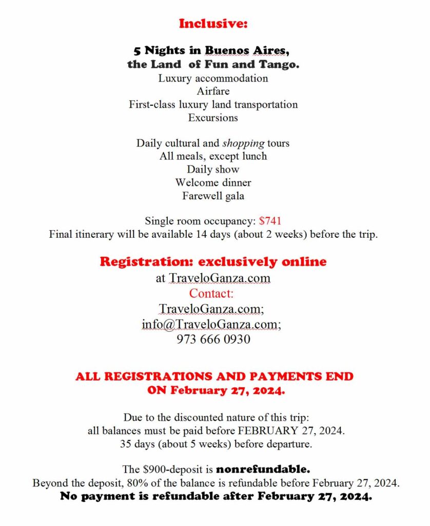 Argentina 2024 Adventure Info | Travel-O-Ganza