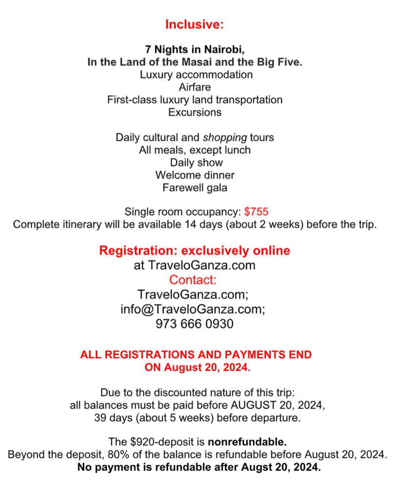 Kenya 2024 Adventure Info | Travel-O-Ganza